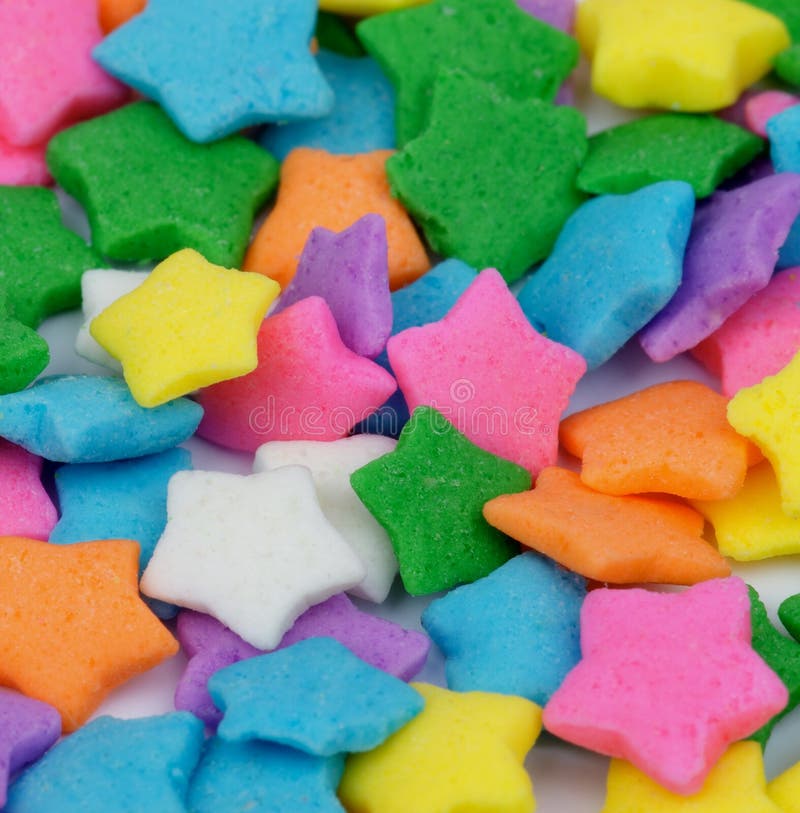 Multi Colored Stars Sprinkles Stock Photo - Image of based, frame: 47727860