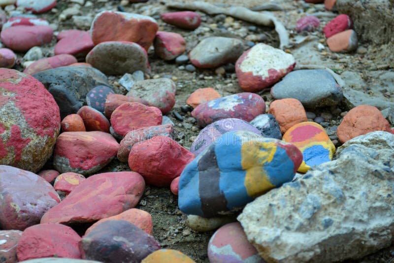 Multi-colored stone stock image. Image of decoration - 164631089