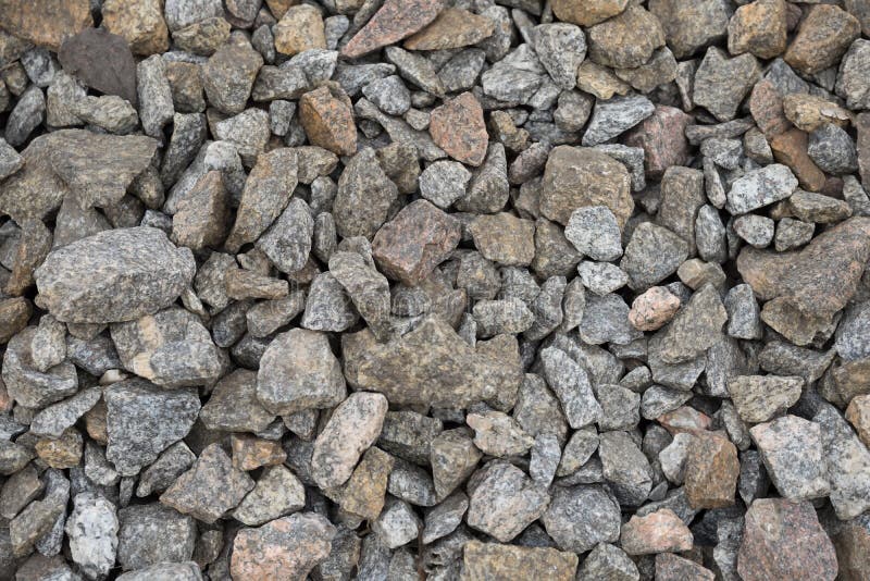 Multi-colored Stones on the Ground. Different Shapes and Sizes Stock ...