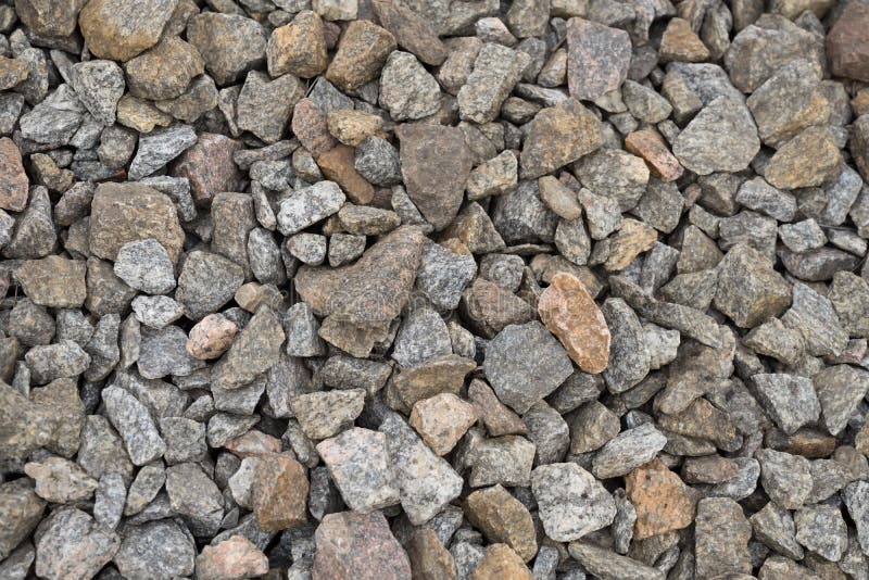 Multi-colored Stones on the Ground. Different Shapes and Sizes Stock ...