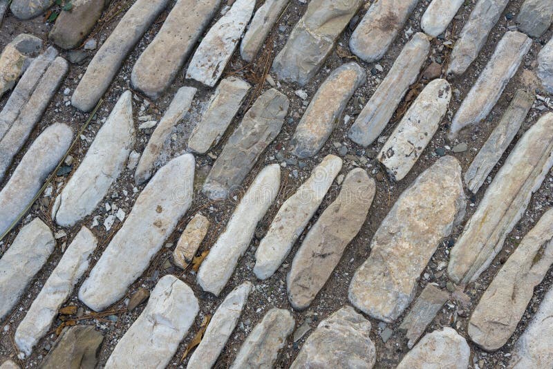 Multi-colored Stones on the Ground. Different Shapes and Sizes Stock ...