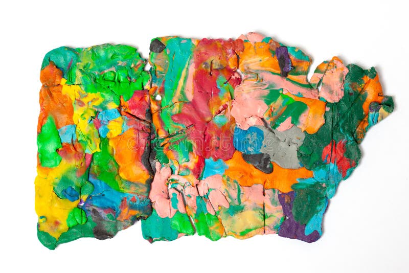Multi-colored Surface of a Modeling Clay Stock Photo - Image of ...