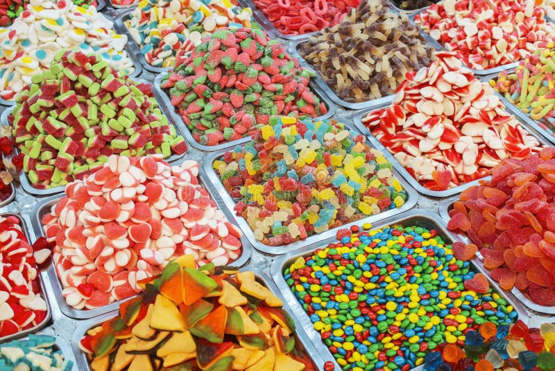 Multi-colored sweets stock photo. Image of colorful - 179965818