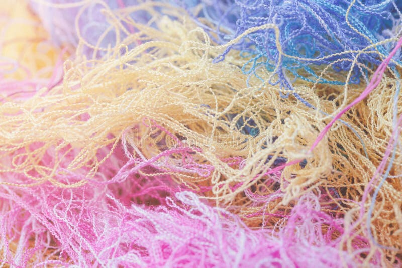 Multi-colored Tangled Threads Abstract Texture Pattern Background ...