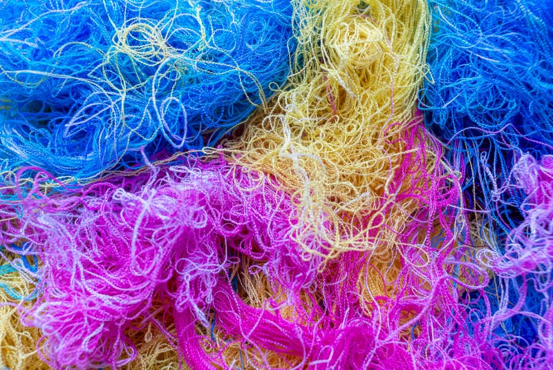Multi-colored Tangled Threads Abstract Texture Pattern Background ...
