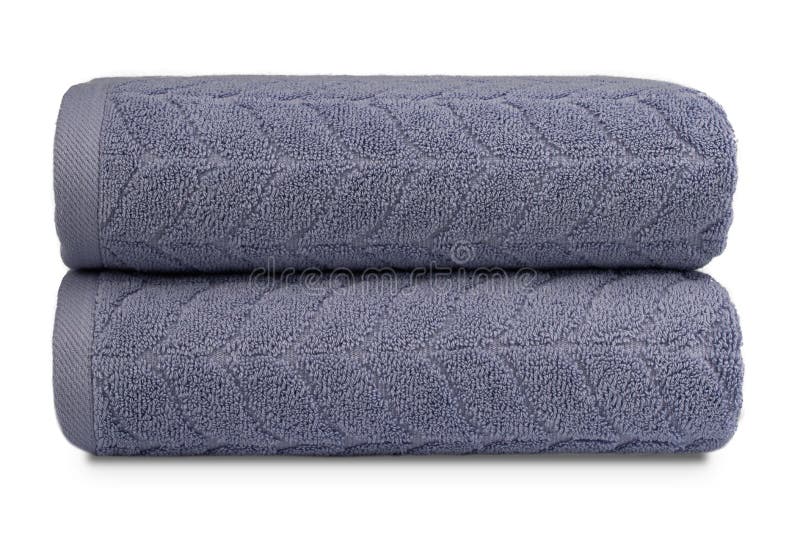 Multi-colored Terry Cotton Bath Towels, Isolate Stock Photo - Image of ...