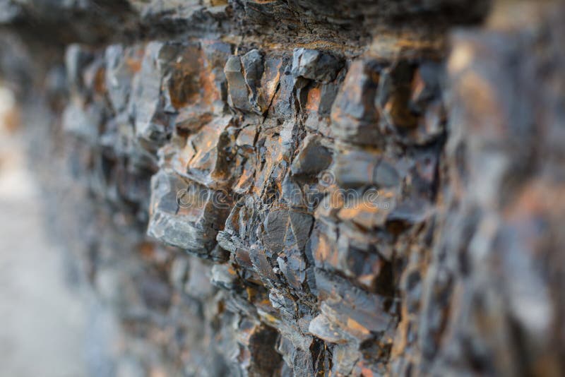 Multi Colored Texture of Rock at the Beach Stock Photo - Image of ...