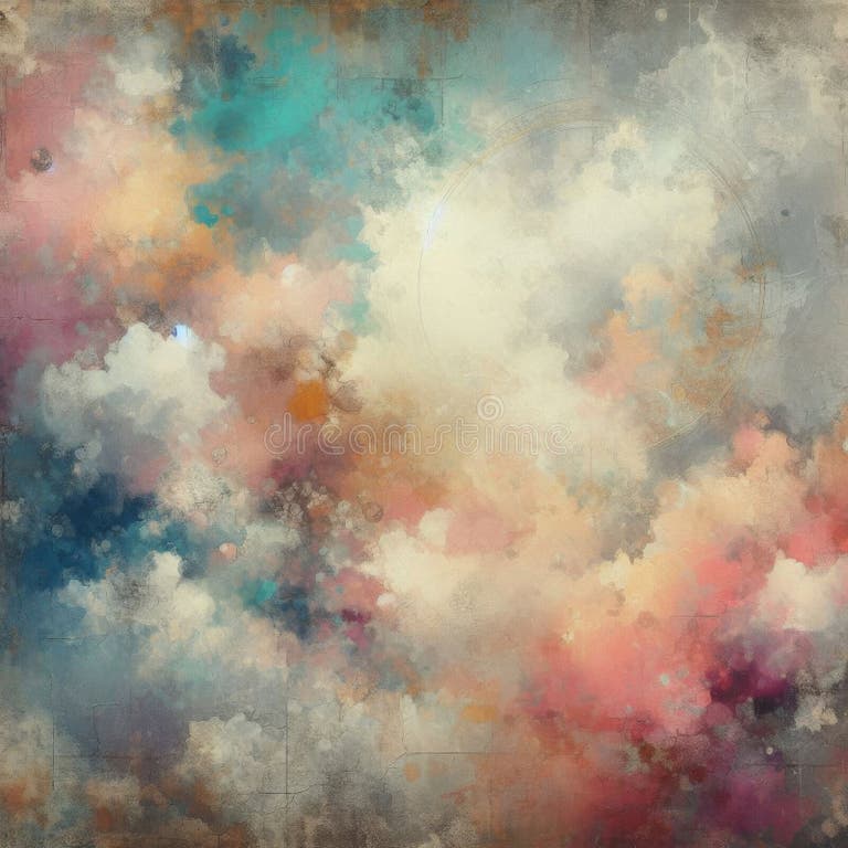 Multi-colored Textures Drawn with Pastel Paints Stock Illustration ...