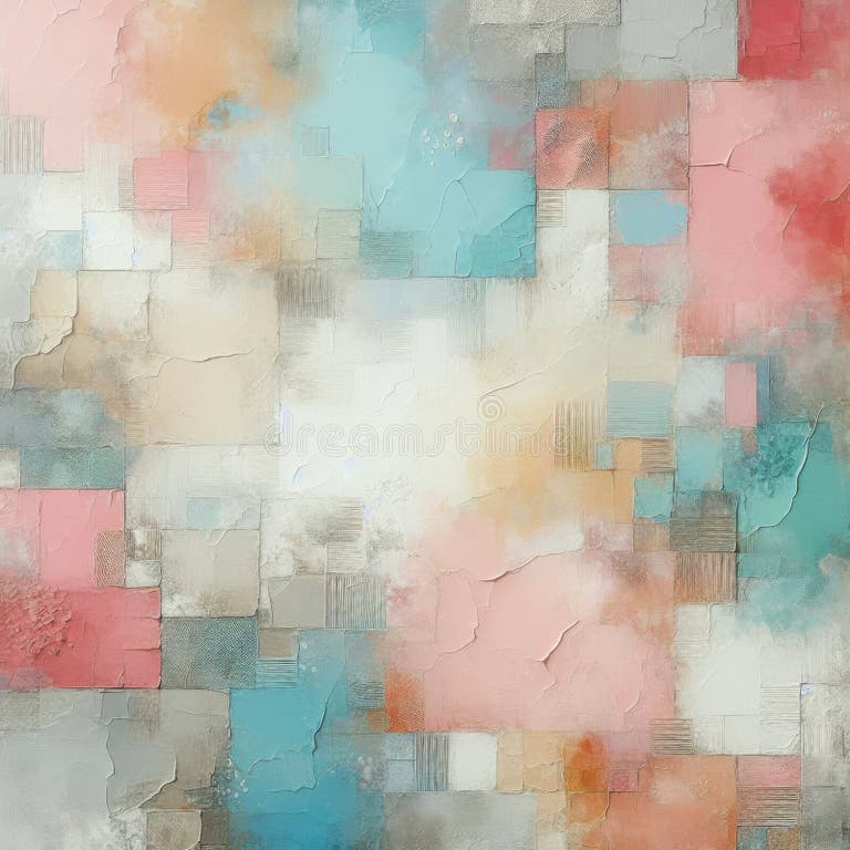 Multi-colored Textures Drawn with Pastel Paints Stock Illustration ...