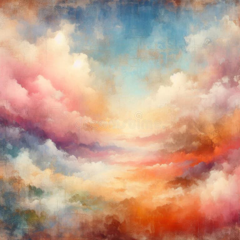 Multi-colored Textures Drawn with Pastel Paints Stock Illustration ...