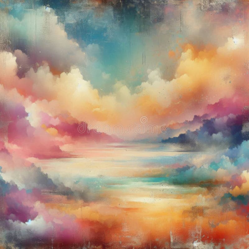Multi-colored Textures Drawn with Pastel Paints Stock Illustration ...