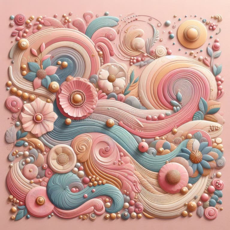 Multi-colored Textures Drawn with Pastel Paints Stock Illustration ...