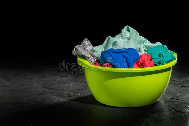 Multi-colored Things in the Basin Stock Photo - Image of caucasian ...