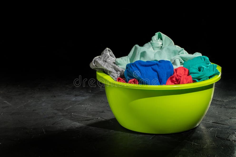 Multi-colored Things in the Basin Stock Photo - Image of caucasian ...