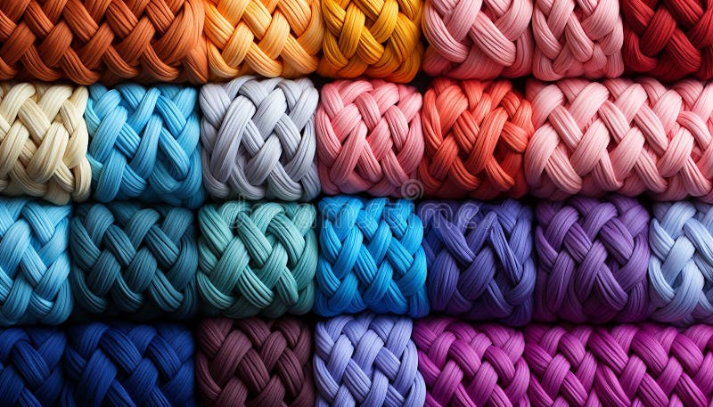 Multi Colored Thread Spools Create Vibrant Patterns in Sewing Fashion ...