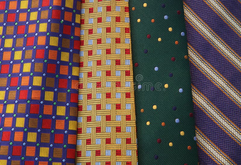 Multi-colored ties stock photo. Image of horizontal, silk - 6772444