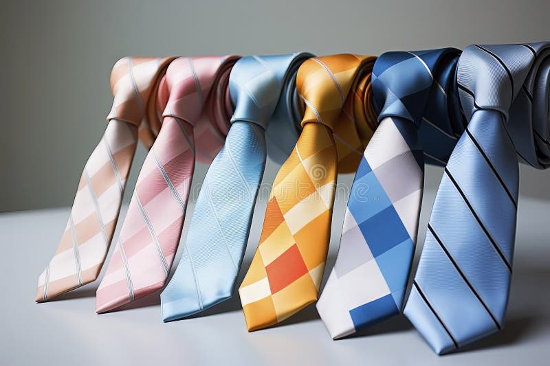 Multi-colored Ties. Generative AI Stock Image - Image of professional ...