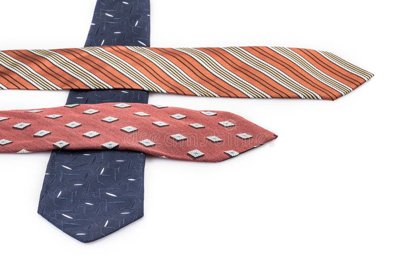 Multi Colored Ties on White Stock Image - Image of elegant, wear: 51968905