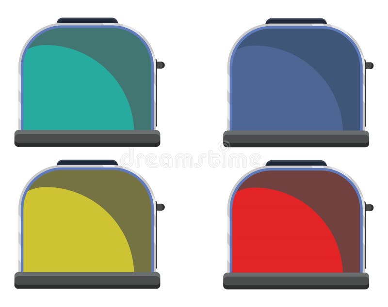 Colored Toasters Stock Illustrations – 2 Colored Toasters Stock ...
