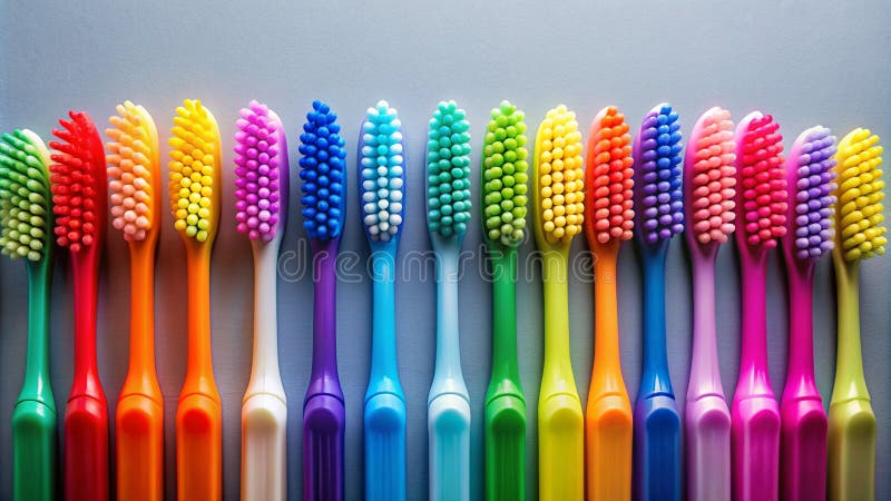 Multi Colored Toothbrushes with Colored Bristles Bristle Brilliance ...
