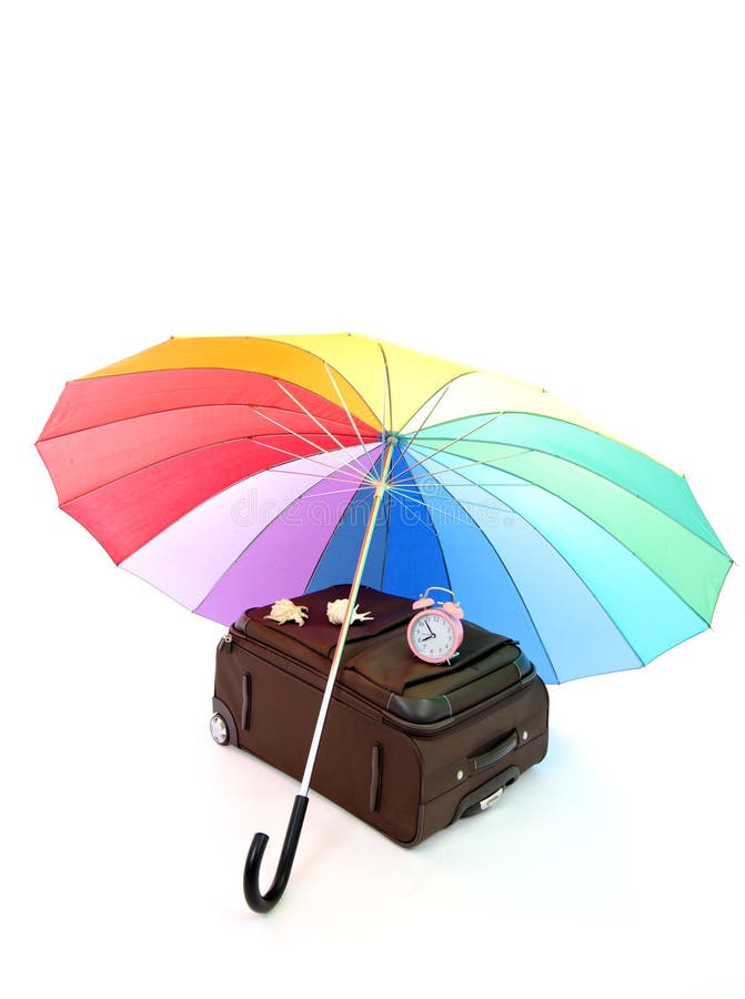 Multi-colored umbrella stock image. Image of travel, umbrella - 23971443
