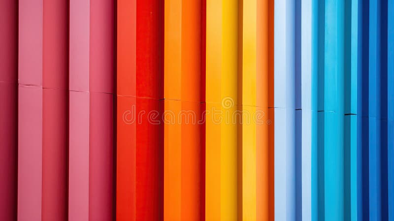 Multi-colored Vertical Slats Stock Illustration - Illustration of slat ...