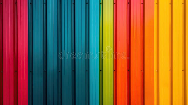 Multi-colored Vertical Slats Stock Illustration - Illustration of slat ...