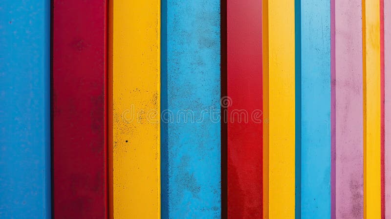 Multi-colored Vertical Slats Stock Image - Image of pattern, panel ...