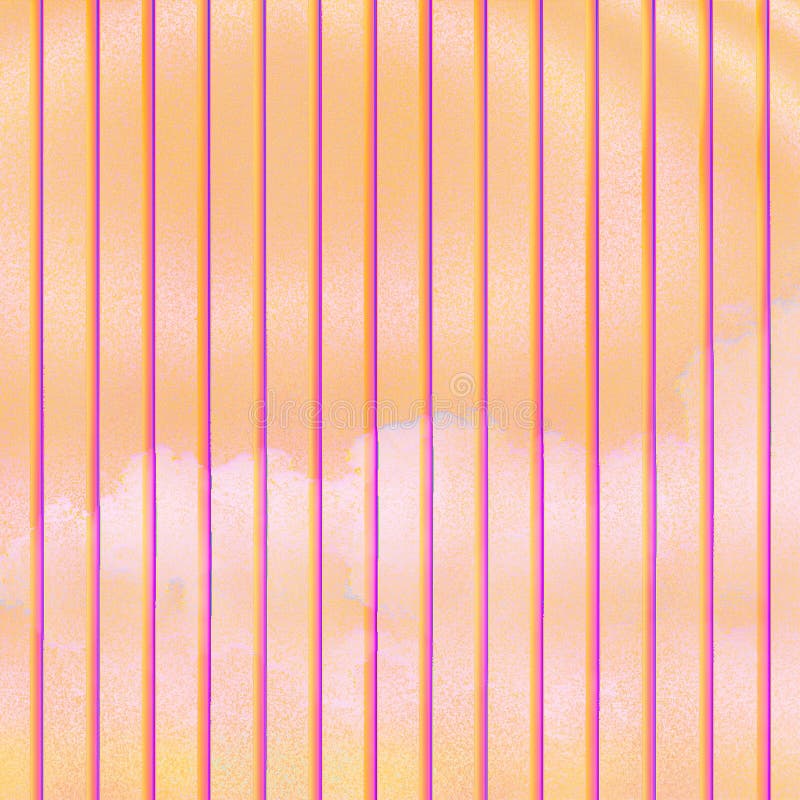 Multi-colored Vertical Stripes on a Light Orange Background As a ...