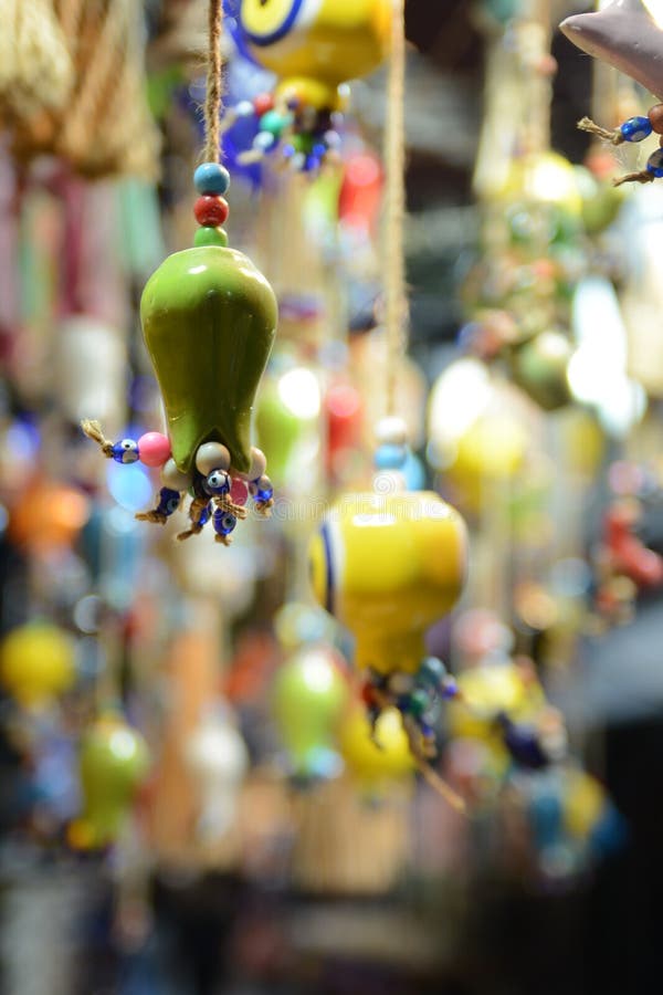 Multi-colored Wall and Ceiling Retro Ornaments, Various Ceramics and ...