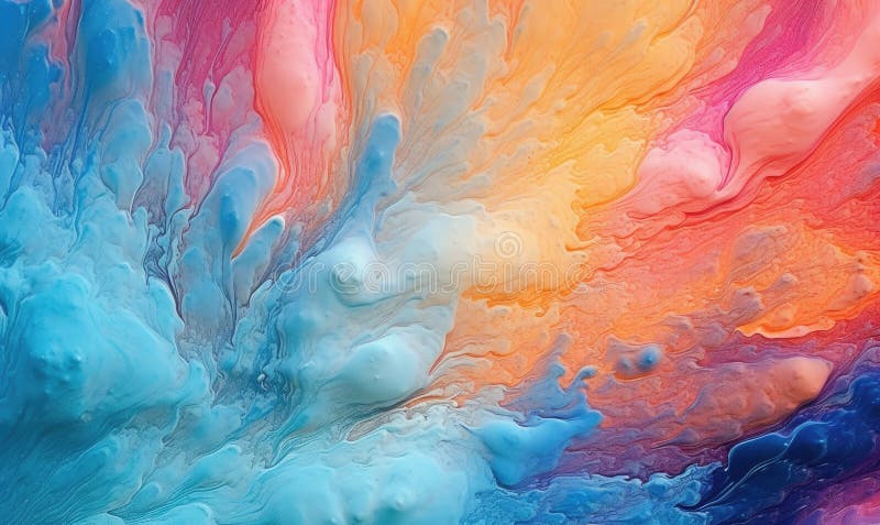 Multi Colored Watercolor Wallpaper.AI Generative Stock Illustration ...