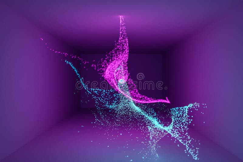 Multi-colored Whirlwind. Flow Background Stock Illustration ...