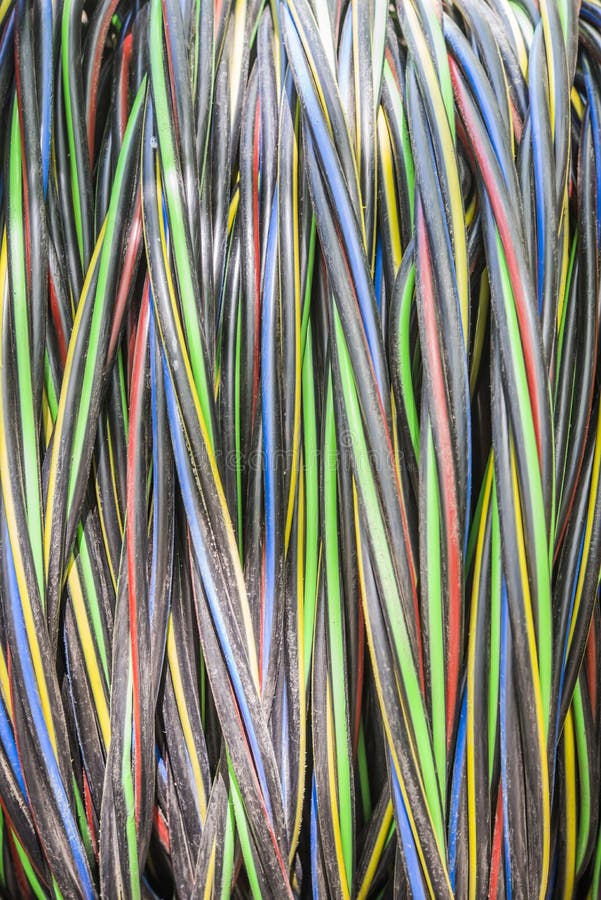 Coil of electric cable stock image. Image of electric - 97071457