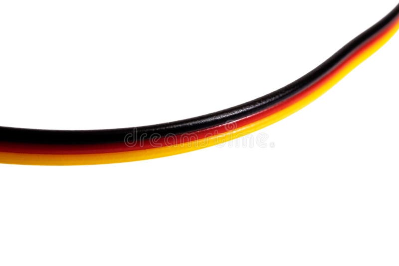 Multi-colored Wire Isolated on a White Background Stock Photo - Image ...
