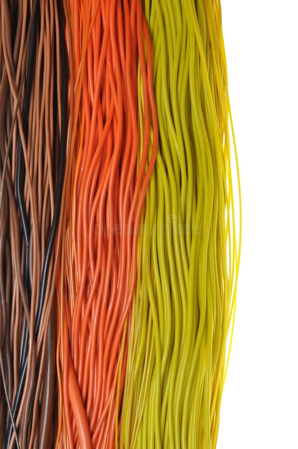 Multi-colored wires stock photo. Image of equipment, cable - 28317028