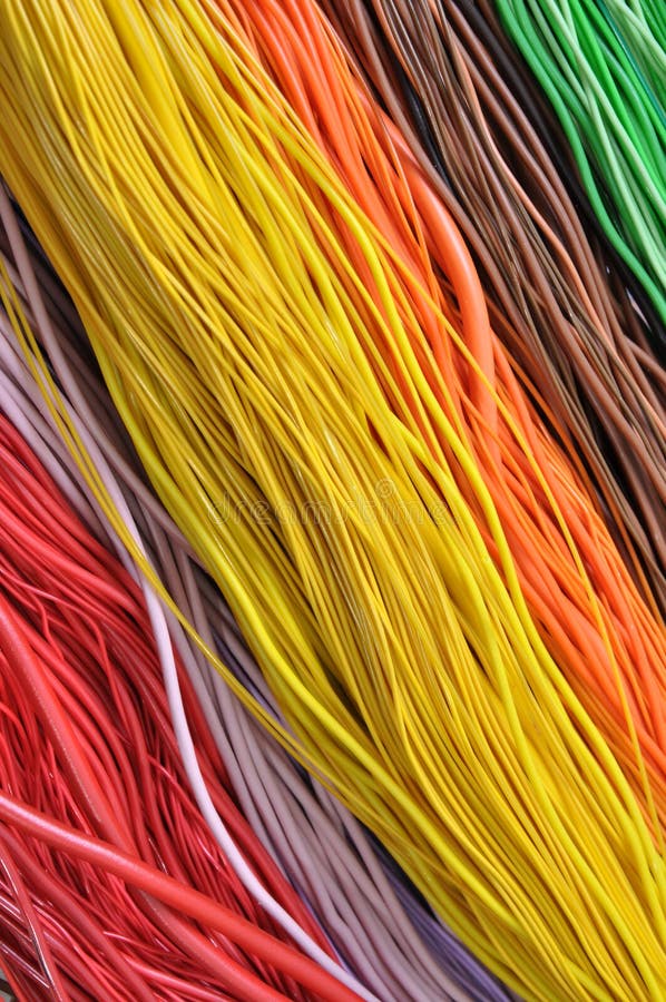 Multi-colored wires stock image. Image of global, macro - 28317003