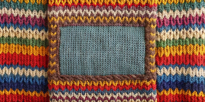 Multi Colored Wool Patches on a Sweater Pattern Generative by AI Stock ...