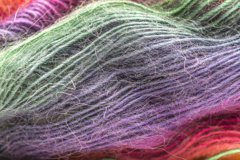 Multi-colored Woolen Threads in a Ball Stock Photo - Image of coloured ...