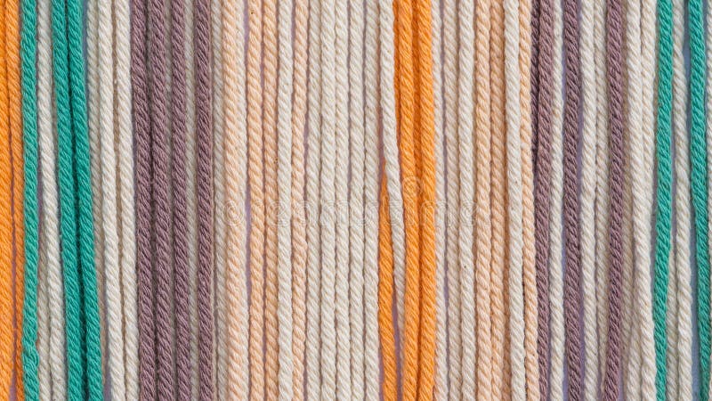 Multi Colored Woolen Threads Decoration Lying Side Displaying Rainbow ...