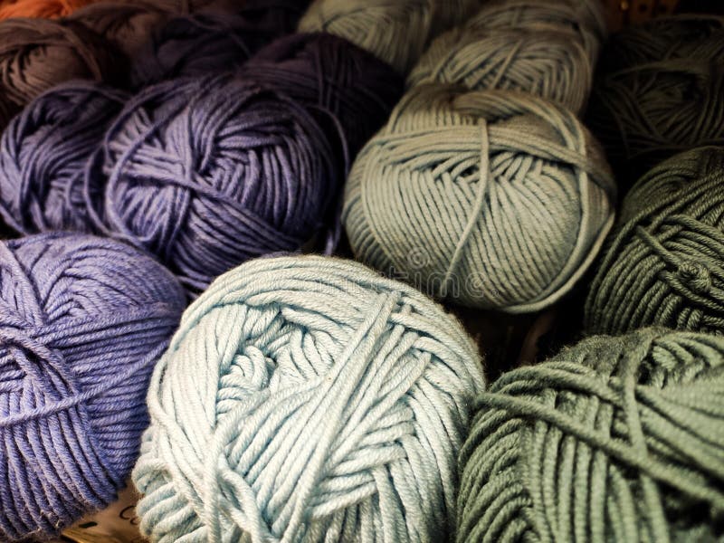 Multi-colored Yarn. Different Shades. Soft Stock Photo - Image of ...