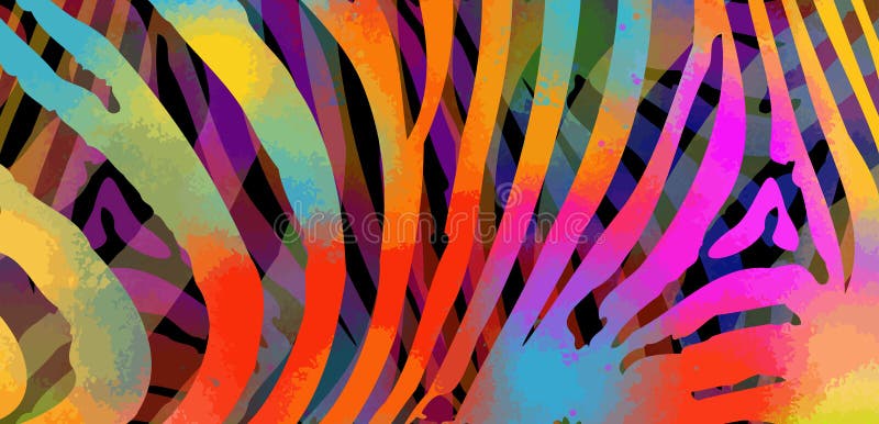 Multi Color Zebra Stock Illustrations – 209 Multi Color Zebra Stock ...