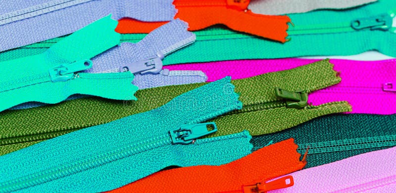 Multi-colored zipper stock photo. Image of close, clothing - 53190284