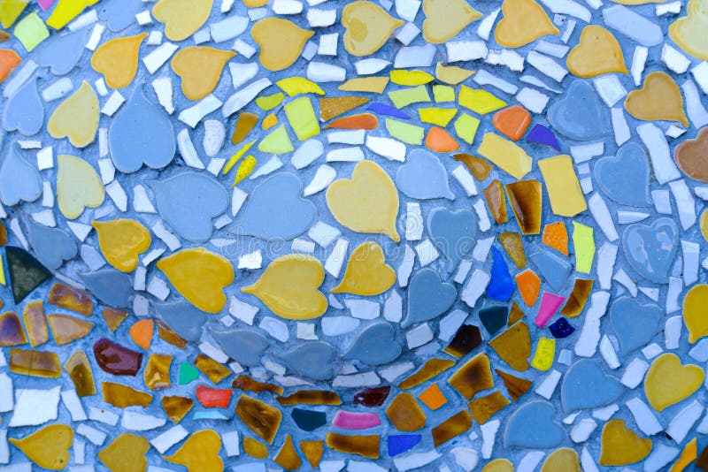 Multi Colorful Stone Mosaic Tiles on the Wall As Background or Texture ...