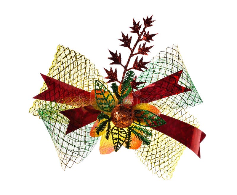 Multi Colors Bow Isolated on White Stock Photo - Image of color ...