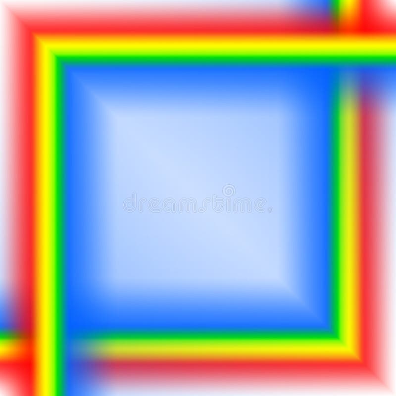 Multi-colors Futuristic Abstract Square Frame Stock Illustration ...