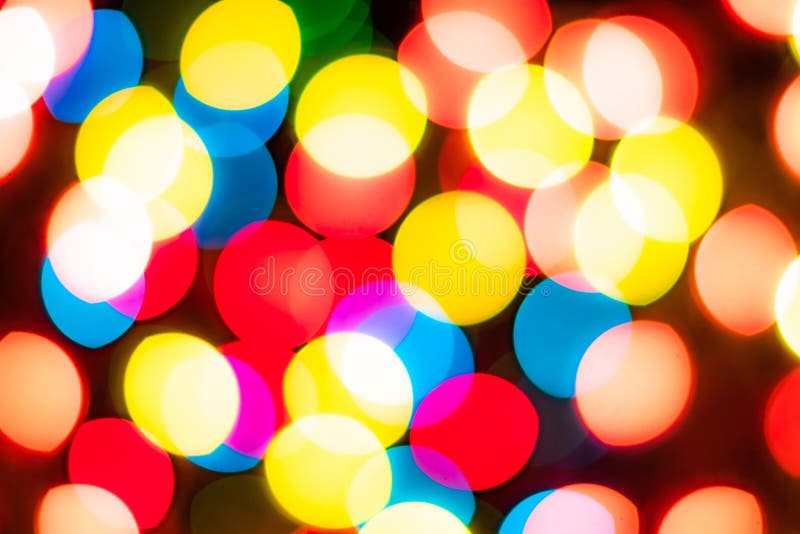 Multi Colour Blur Bokeh Light Stock Image - Image of coloured, green ...