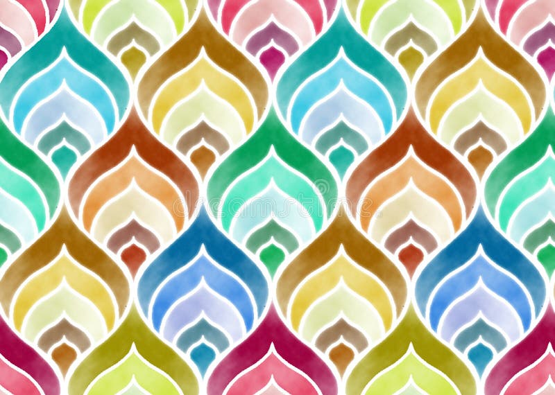 Multi Colour Cloud Effect Texture Seamless Abstract Pattern Stock ...