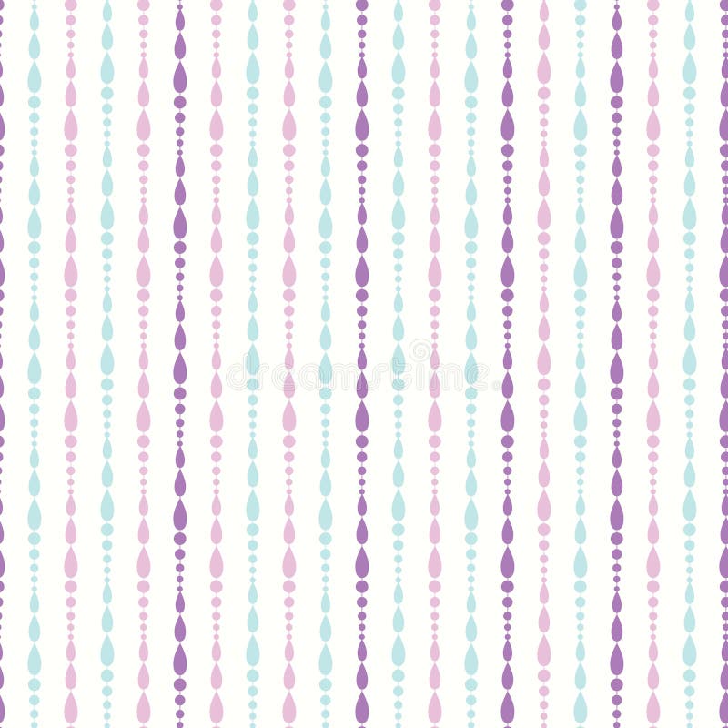 Multi Colour Falling Water Drops Isolated on White Vector Seamless ...