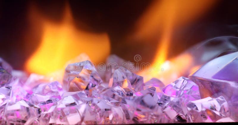 Multi colour ice fire stock footage. Video of home, decoration - 281380526