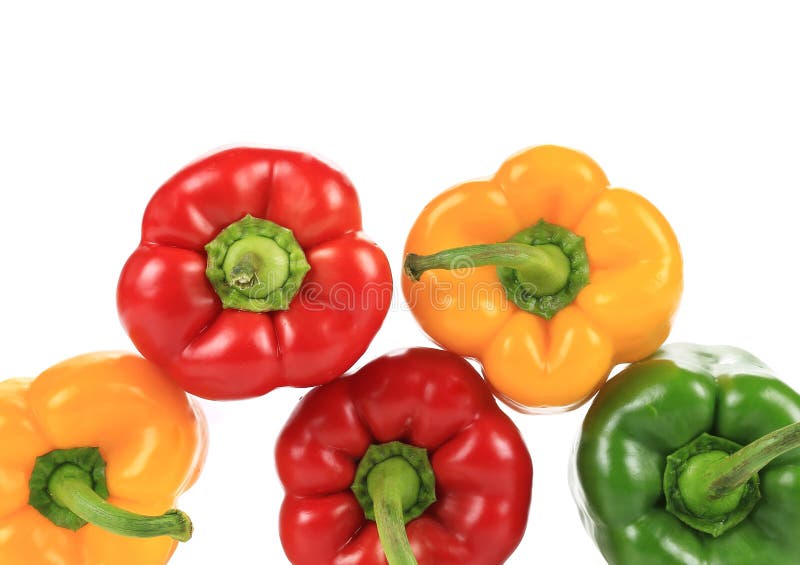 Multi-colour peppers. stock photo. Image of background - 34774196